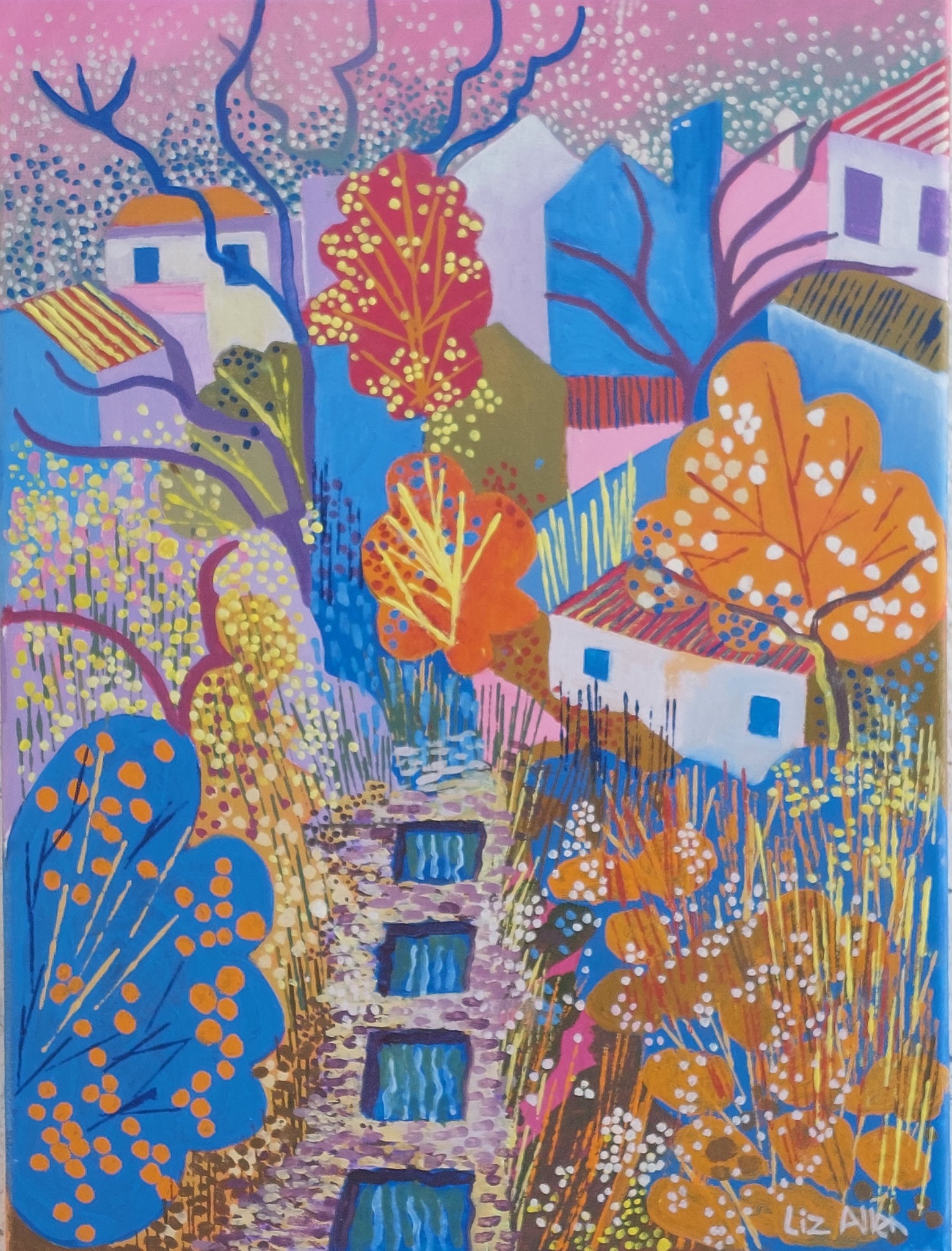 Christmas greetings! – Paintings by Liz Allen